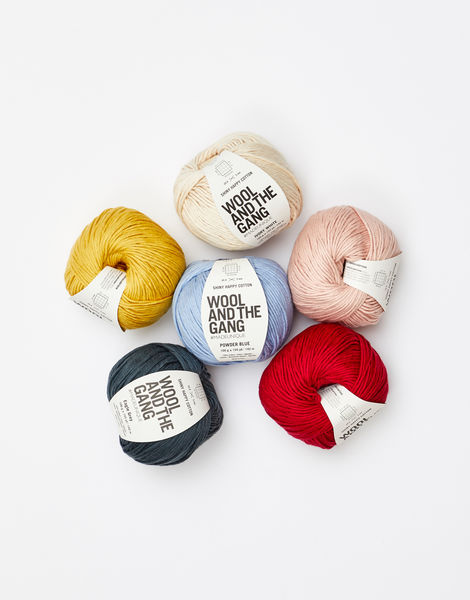 Shiny Happy Cotton Bundle - 6 balls | Wool and the Gang