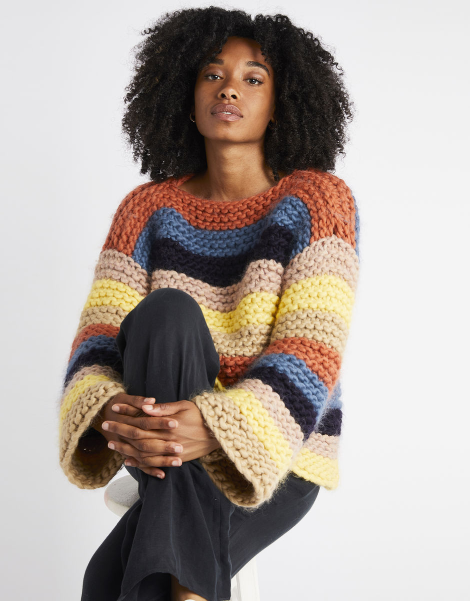 Rainbow Sweater | Wool and the Gang
