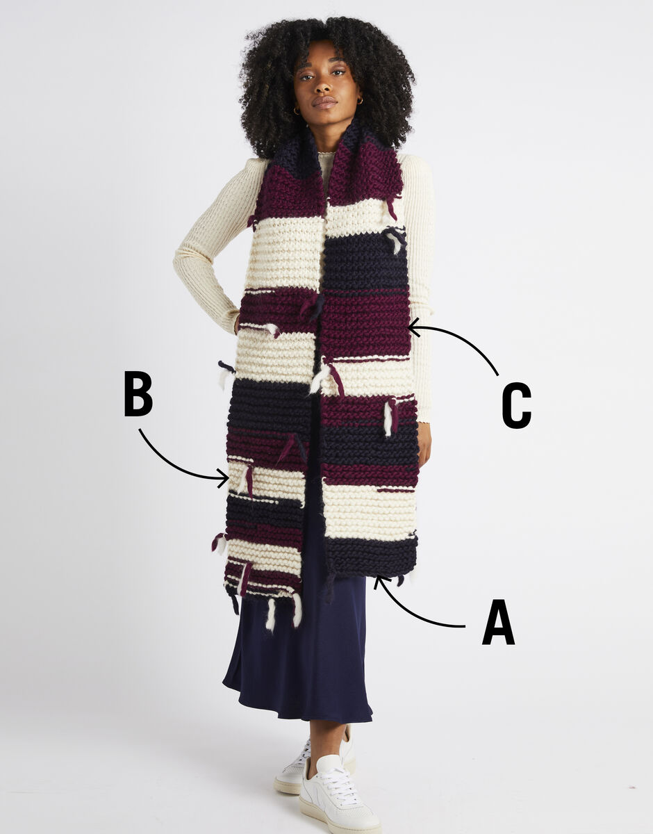 Claude Scarf Pattern | Wool and the Gang