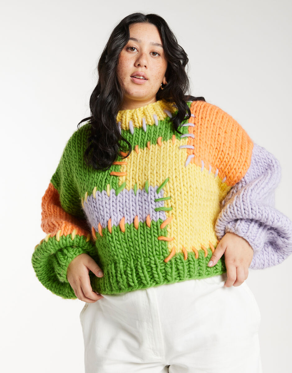 Pixie Patchwork Sweater | Wool and the Gang