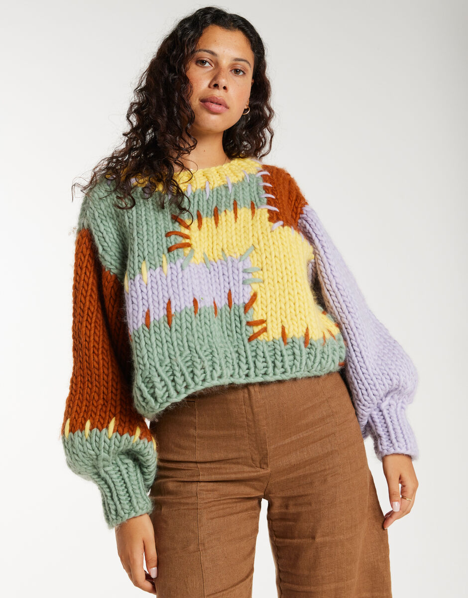 Pixie Patchwork Sweater | Wool and the Gang